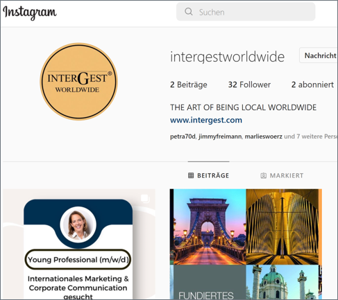 InterGest Worldwide is now on Instagram ️ InterGest